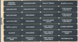 ASAP Marine (Thailand). AC/DC Circuit Breaker Panel Labels