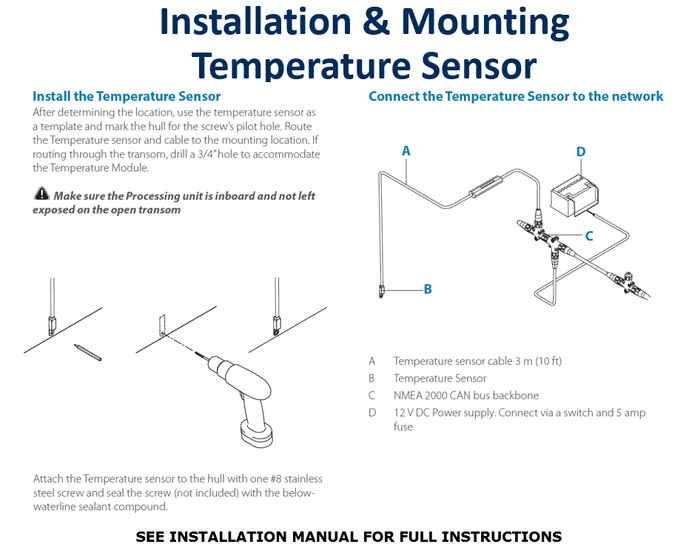 ASAP Marine (Thailand). NMEA2000 Temperature Sensor