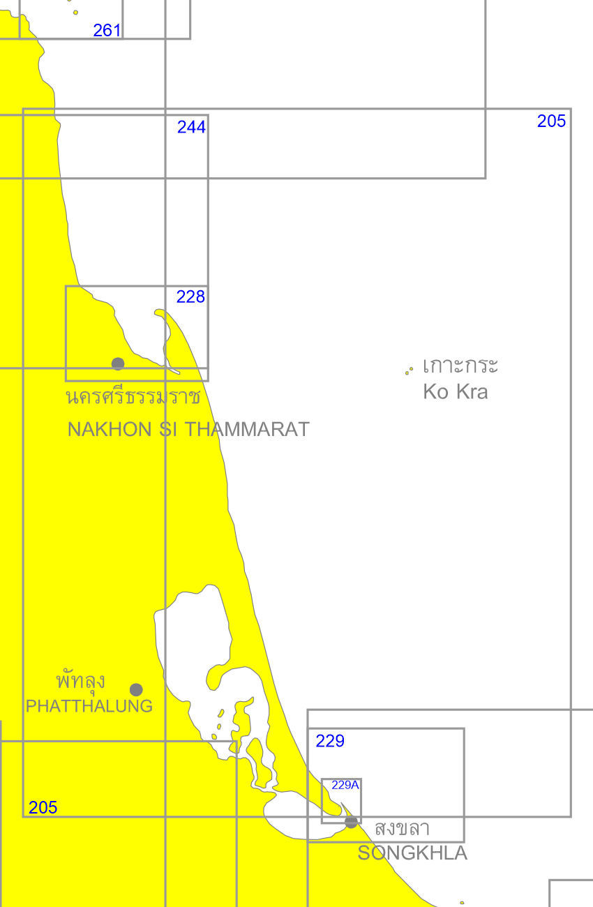 ASAP Marine (Thailand). Maps in Area: 205 - Songkhai to Laem Kho Kwang