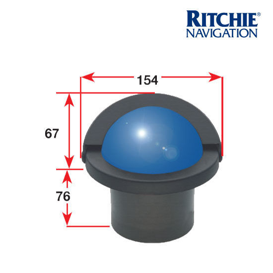 ASAP Marine (Thailand). Ritchie Compass Navigator Flush Mount Black