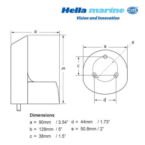 ASAP Marine (Thailand). NaviLED Pro Deck Mount Adaptor